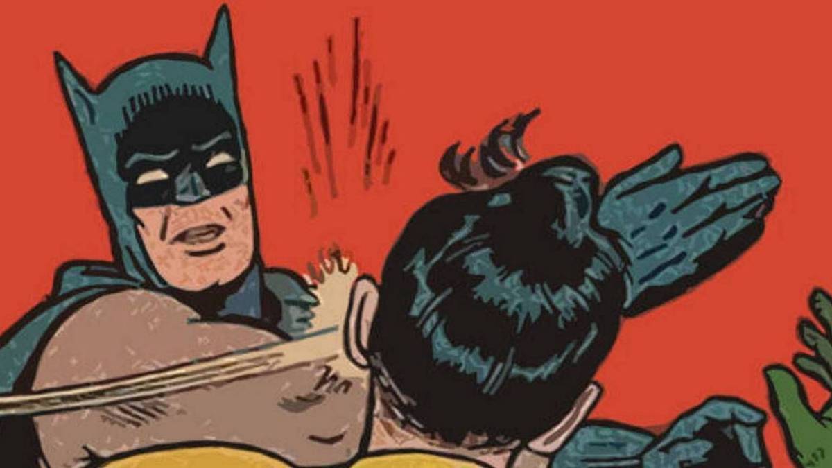 DC Recreates the Batman/Robin Slapping Meme With the Penguin