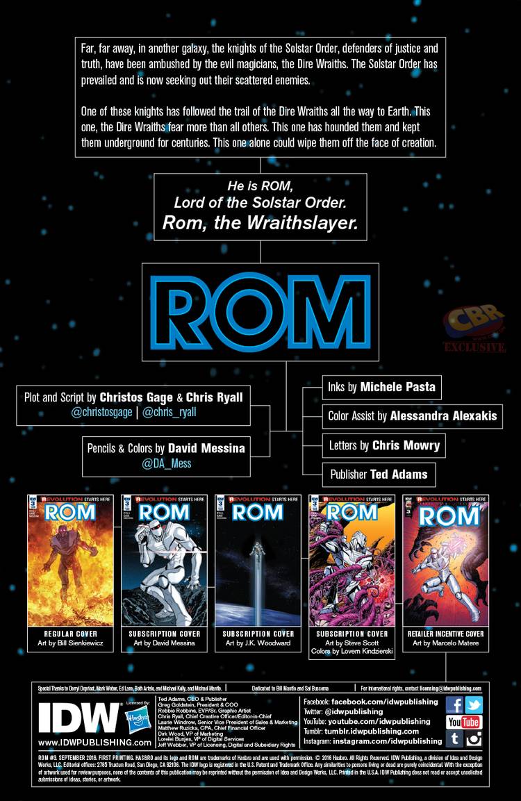 ROM #3 Preview Has the Space Knight Under a Binding Spell