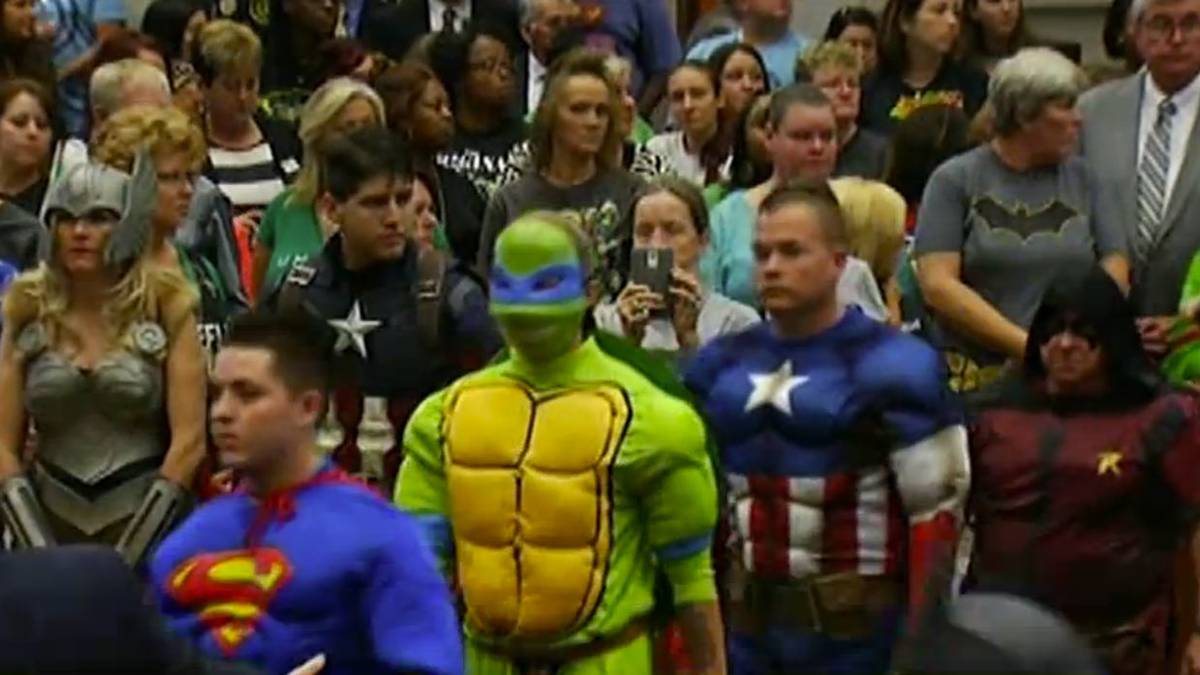 Superhero Funeral Honors Grade School Shooting Victim