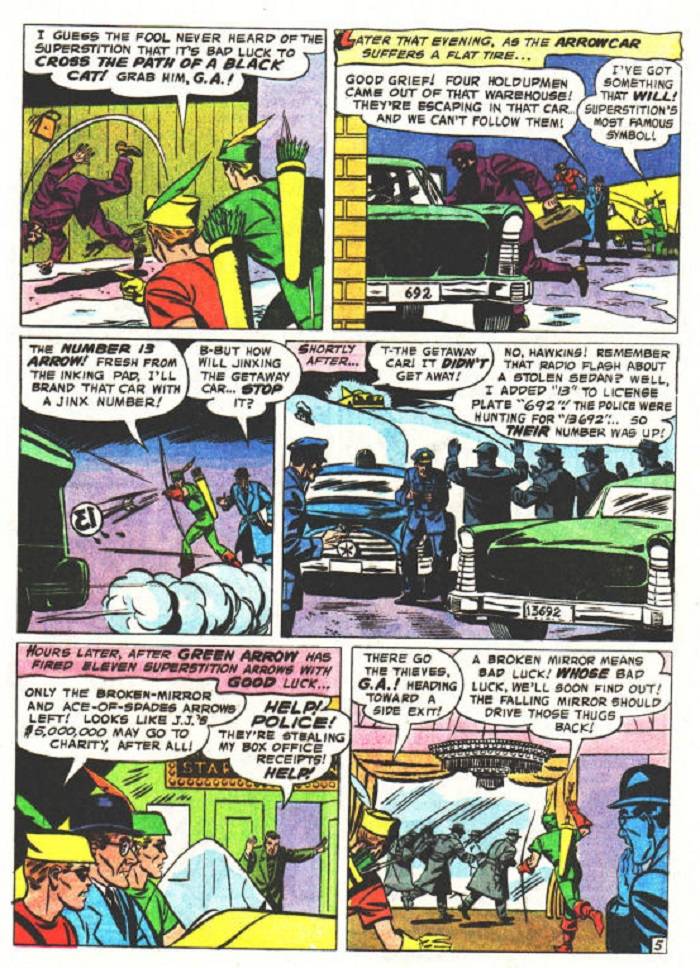 Did Green Arrow Really Have a Dead Black Cat Arrow?
