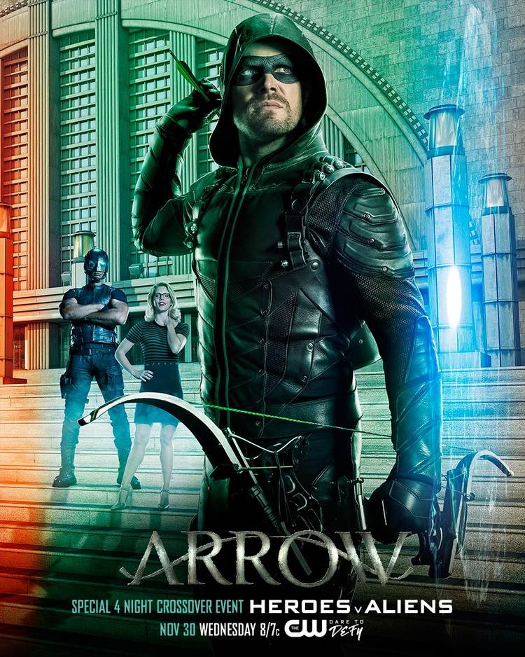 Green Arrow & Friends Join the Fight in New Arrowverse Crossover Poster
