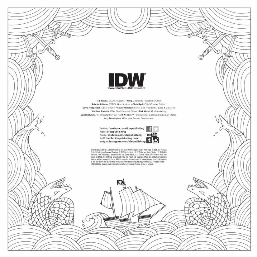 the princess bride coloring book