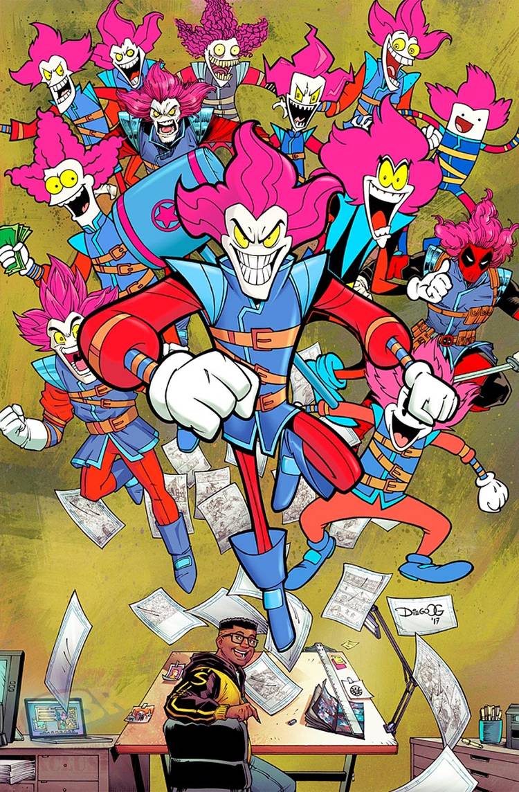 EXCLUSIVE: Slapstick #3 Variant Homages Classic Animation Styles