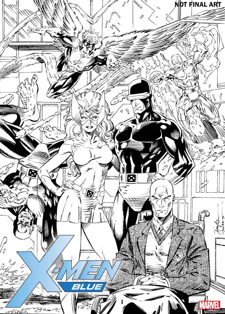 Remastered Jim Lee Art to Grace X-Men Blue, Gold Variant Covers