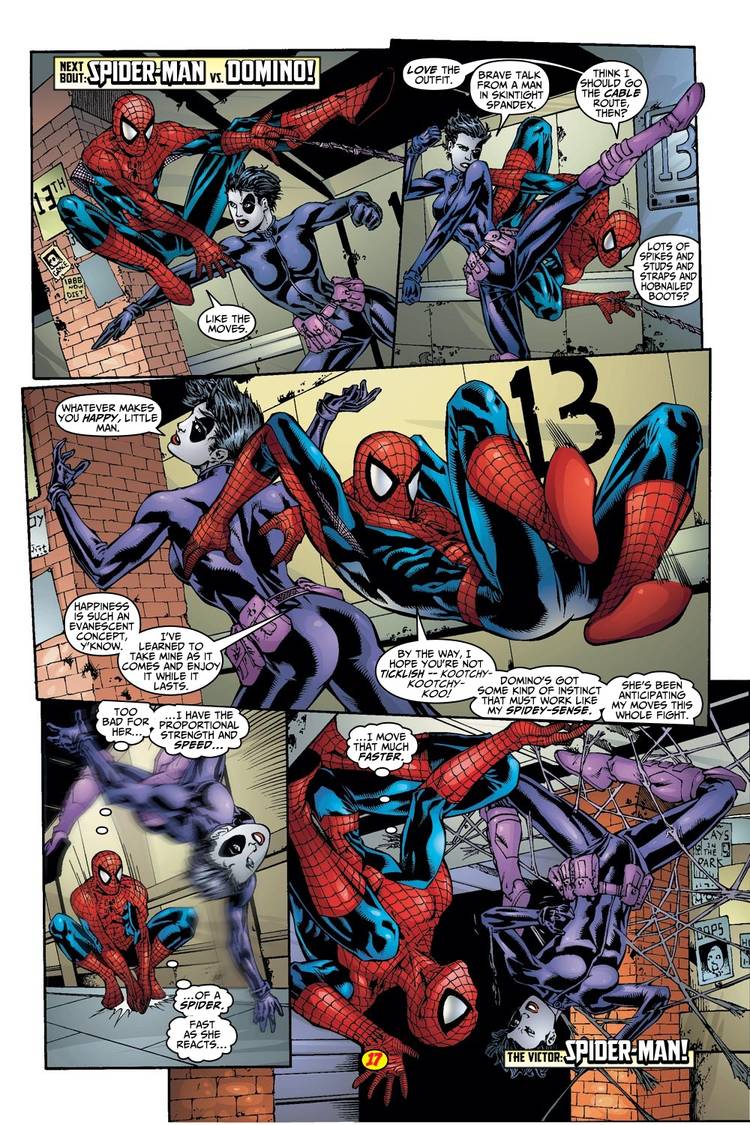 Who's Harder to Hit, Spider-Man or Domino?