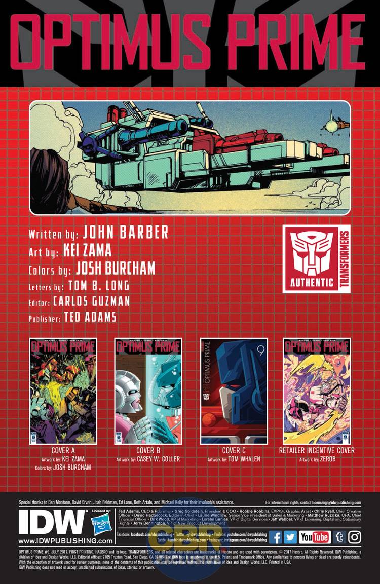 EXCLUSIVE PREVIEW: Optimus Prime #9
