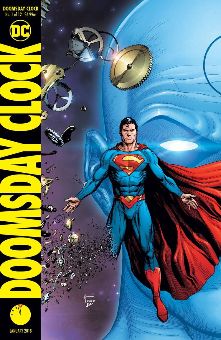 Doomsday Clock #1 Cover stars Doctor Manhattan