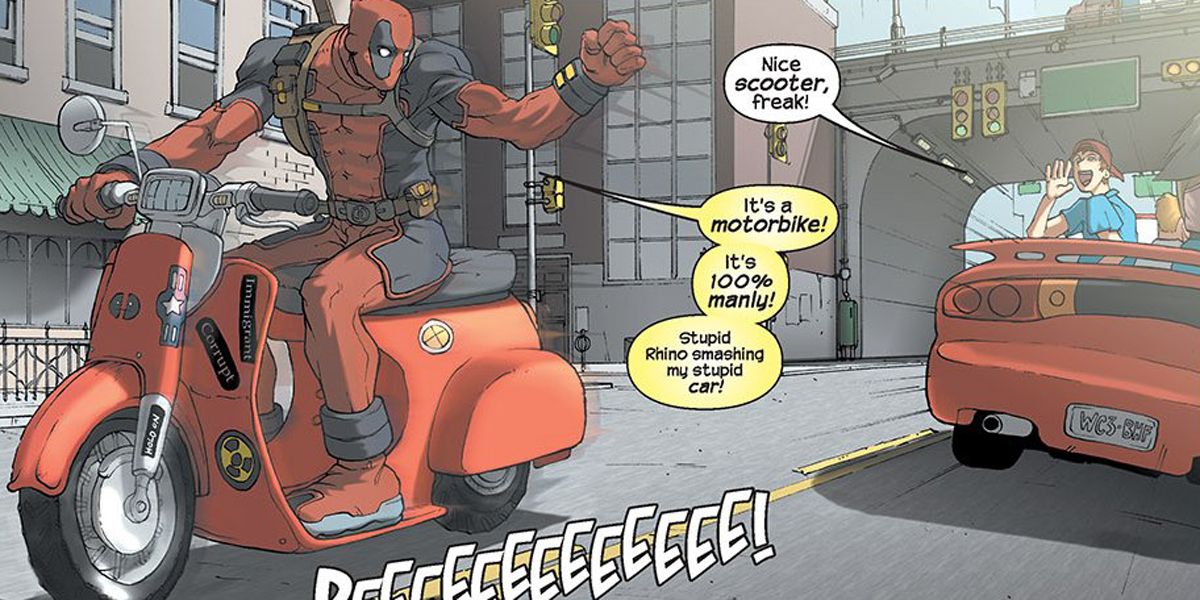 Wade Wilson Rides Scooter in Deadpool 2 Set Photos | CBR