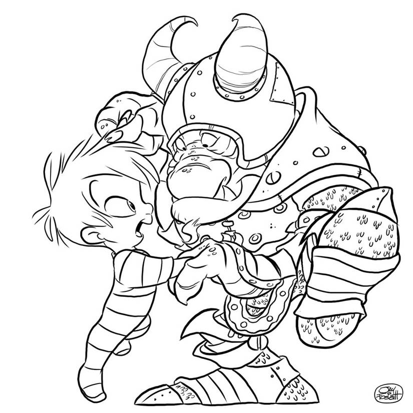 goblins coloring book