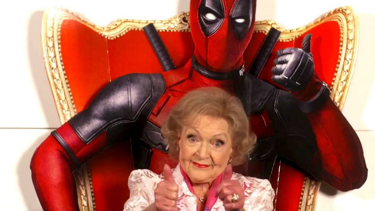 Deadpool's Birthday Gift To Betty White Is a Martini and Hot Dog