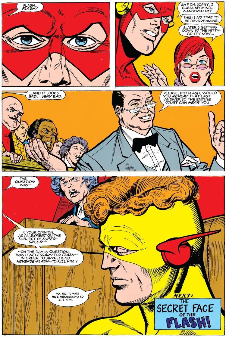 Flash's Original Trial for Murder in 1980s DC Comics