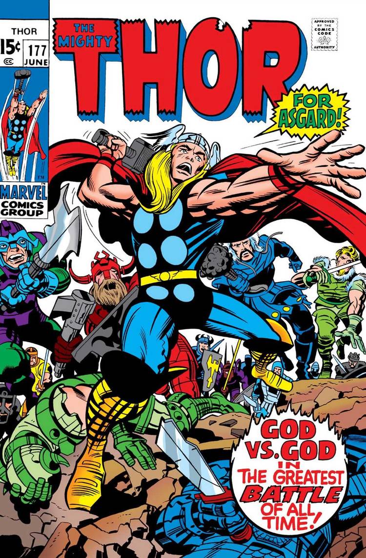 Ron Frenz's Thor covers that homaged Jack KIrby.