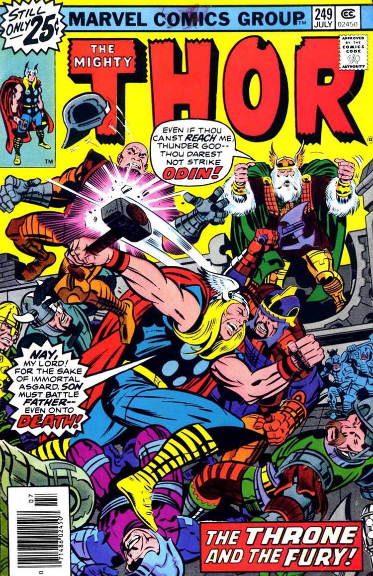 Ron Frenz's Thor covers that homaged Jack KIrby.
