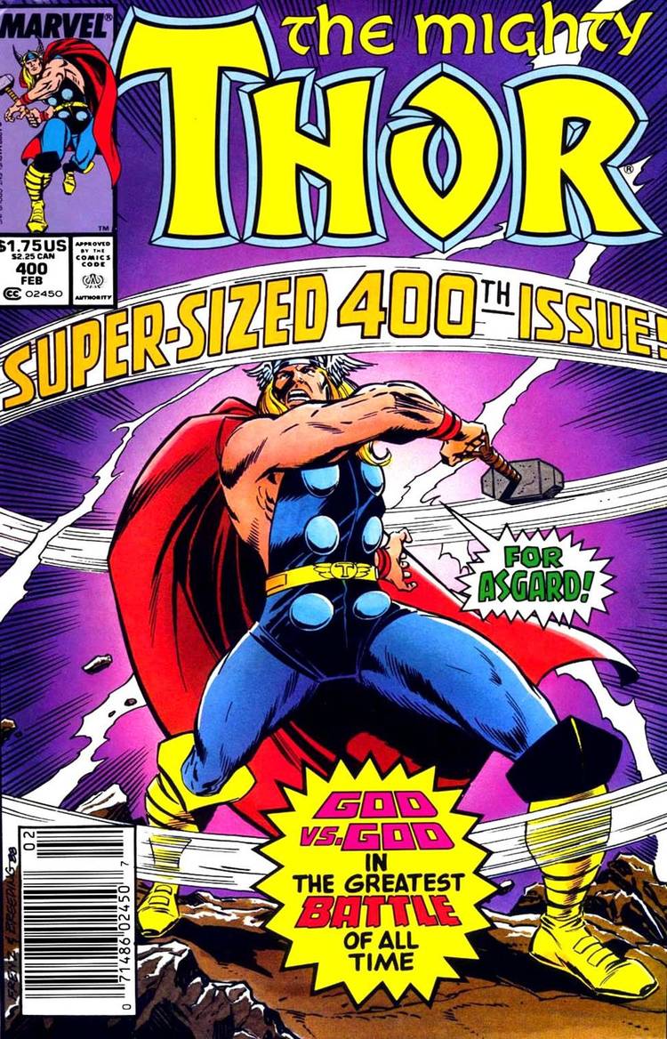 Ron Frenz's Thor covers that homaged Jack KIrby.