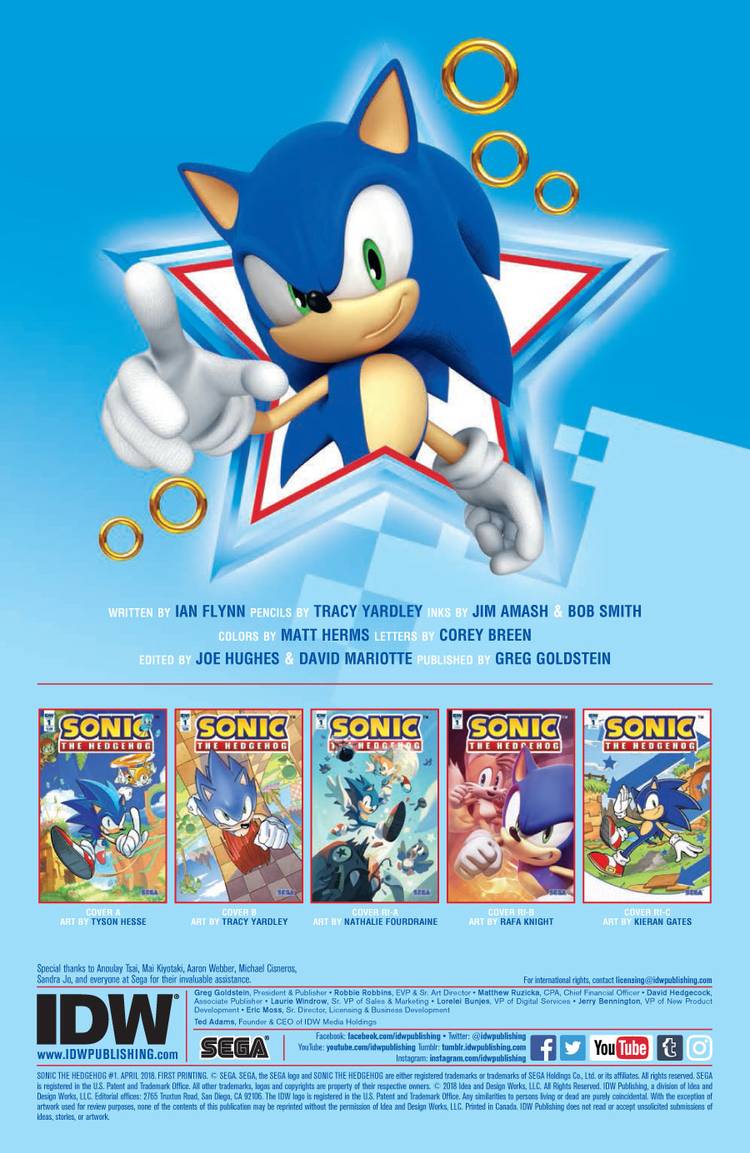 PREVIEW: Sonic the Hedgehog #1