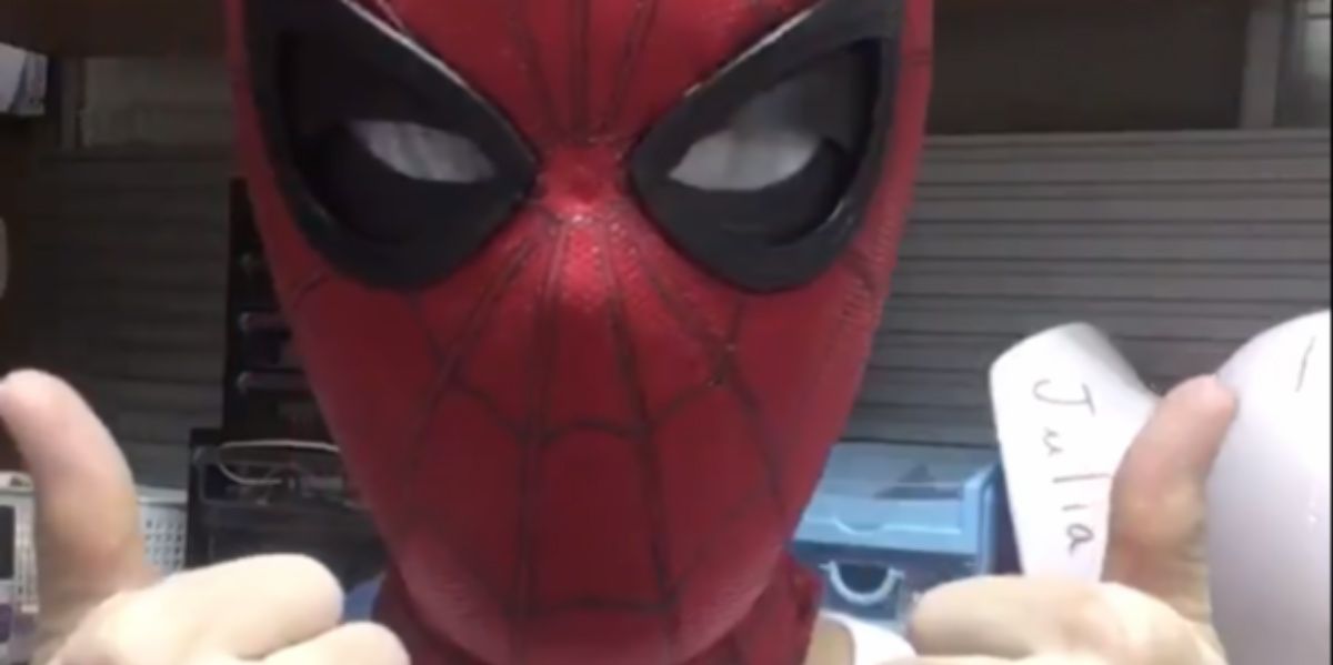 Fan-Made Spider-Man Mask Features Hands-Free Eye Control | CBR