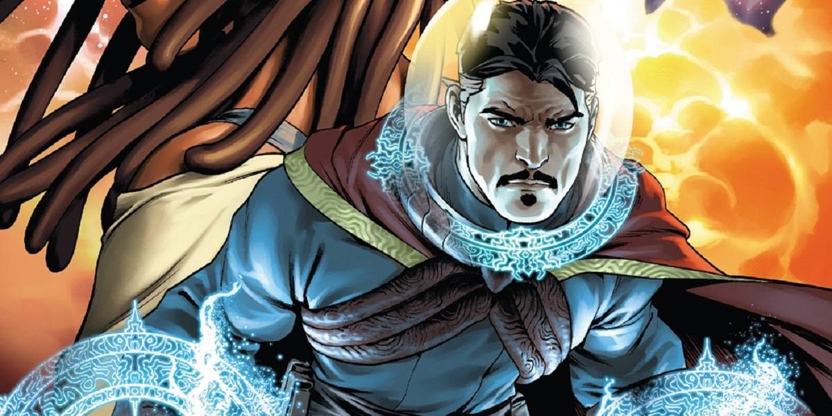 Doctor Strange Dons an Iron Man Style Red and Gold Suit