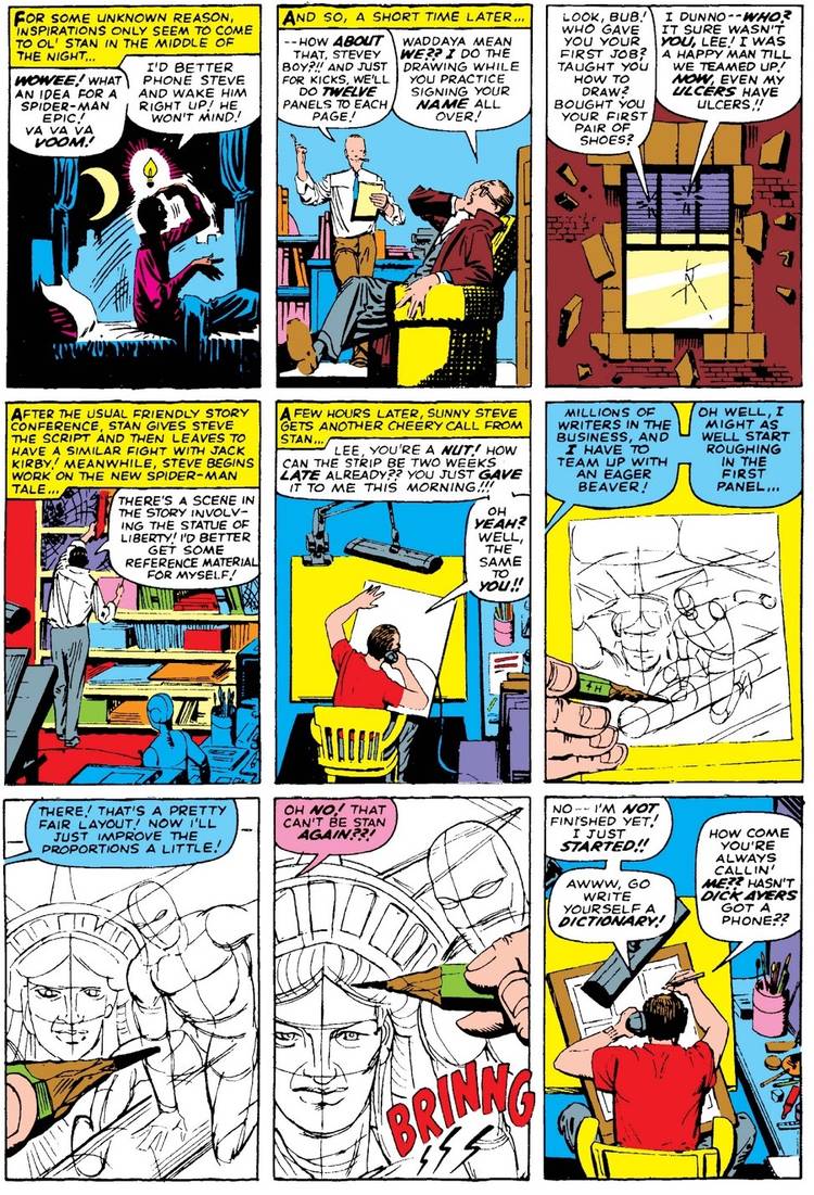 The 'Marvel Method' As Depicted in Actual Marvel Comics