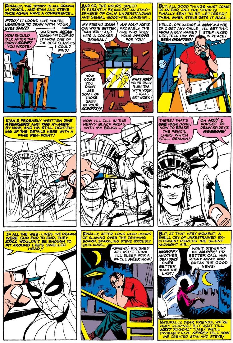 The 'Marvel Method' As Depicted in Actual Marvel Comics