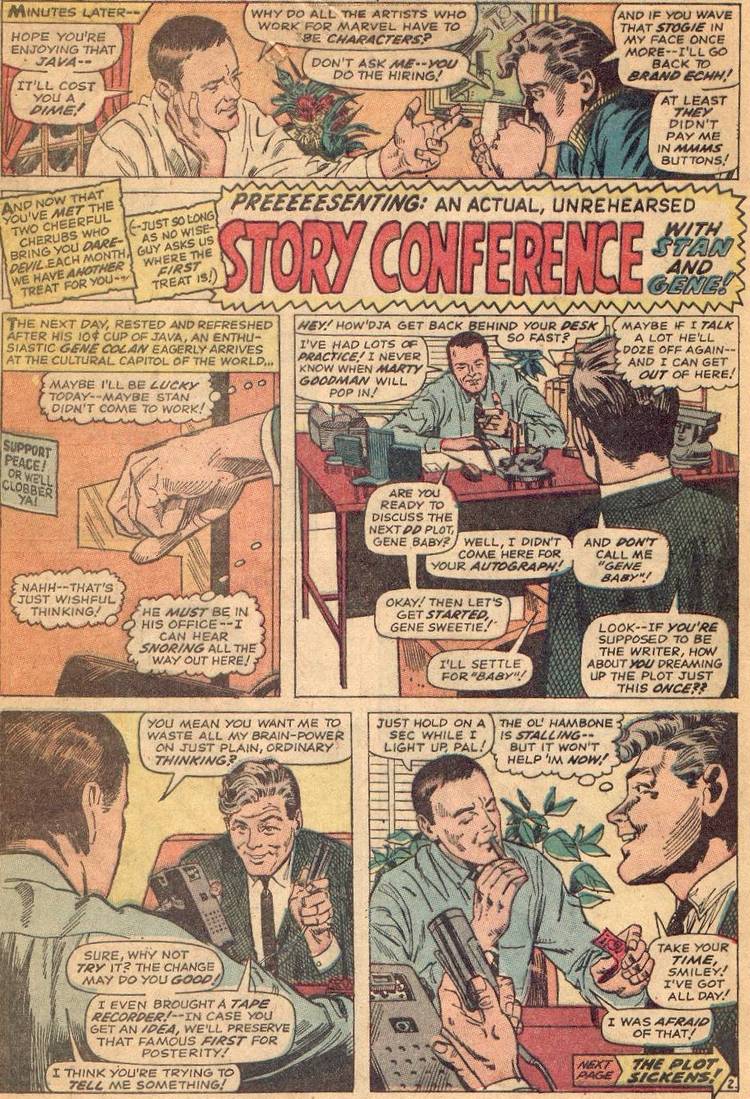 The 'Marvel Method' As Depicted in Actual Marvel Comics