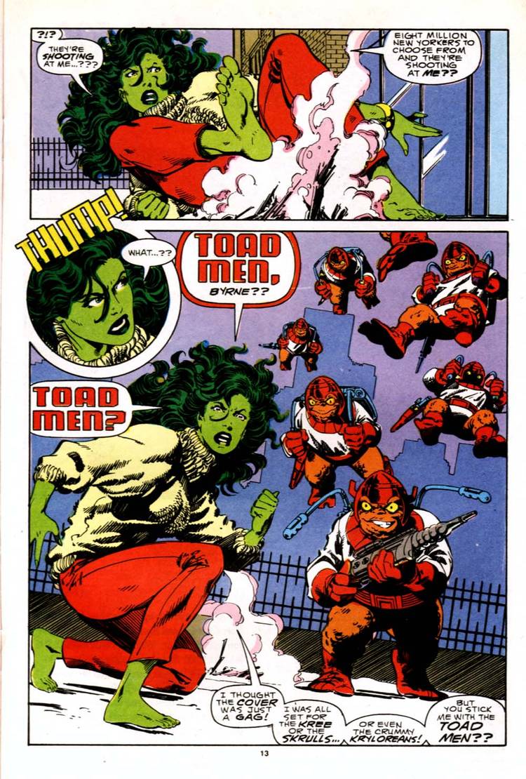 John Byrne's Amusing Fantastic Four Homage in Sensational She-Hulk