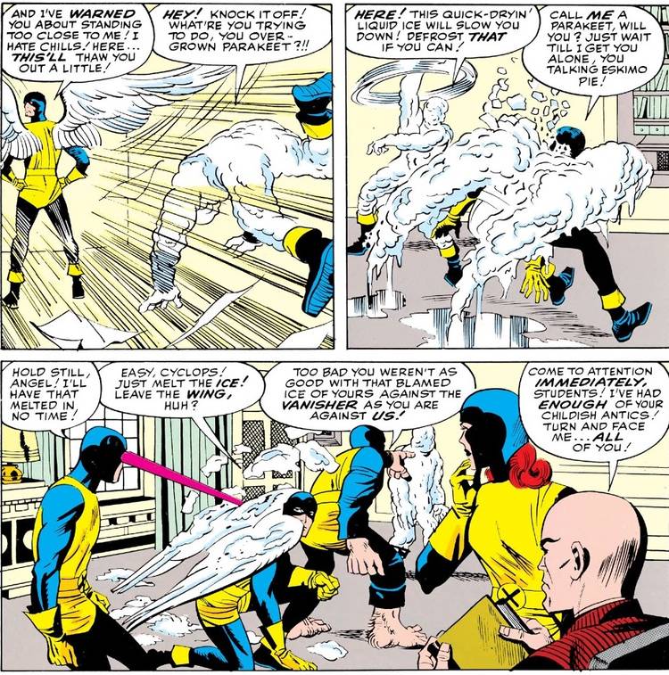 Instances of Cyclops Using His Heat Vision