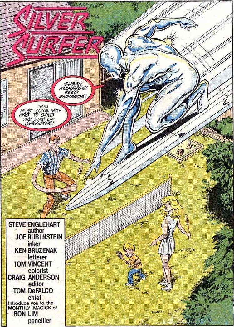 Fantastic Four and Silver Surfer Cross Paths in Infinite Space
