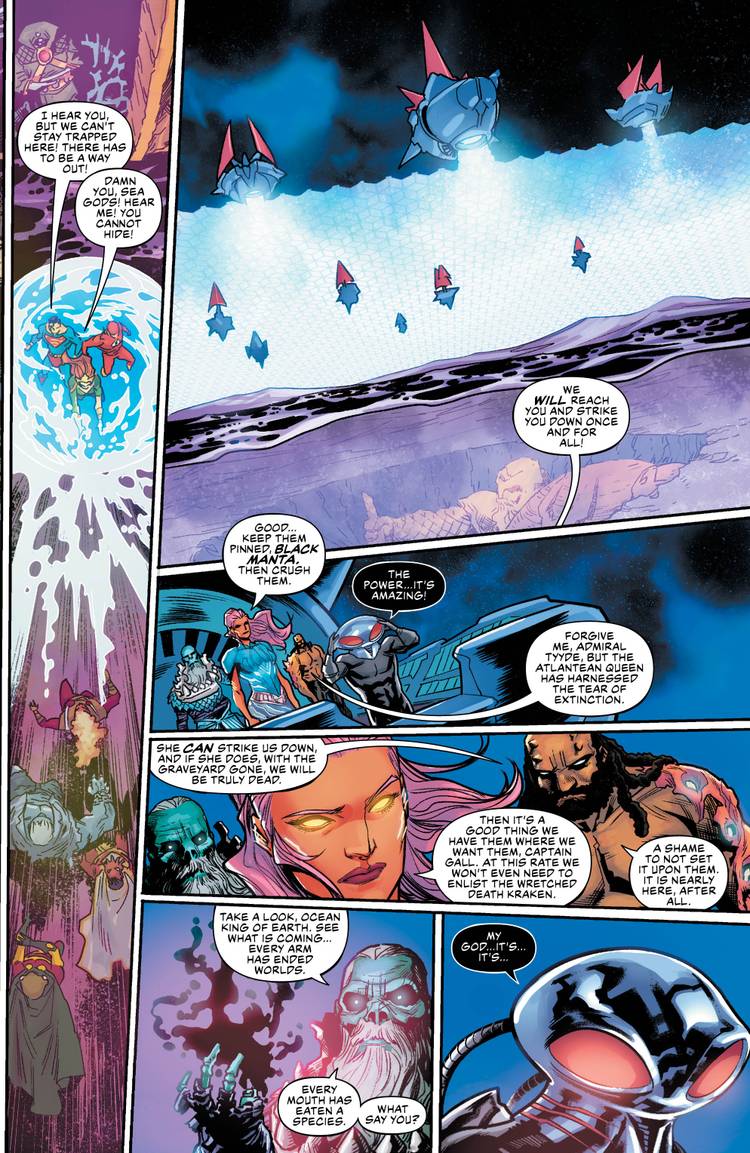 EXCLUSIVE PREVIEW: Arthur Soaks Up the Mess in Aquaman/Justice League ...