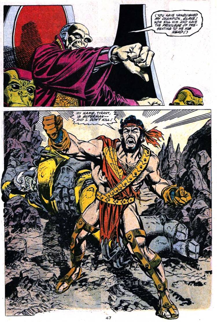 If Superheroes Leave the Earth, They Have to Fight in a Gladiator Arena