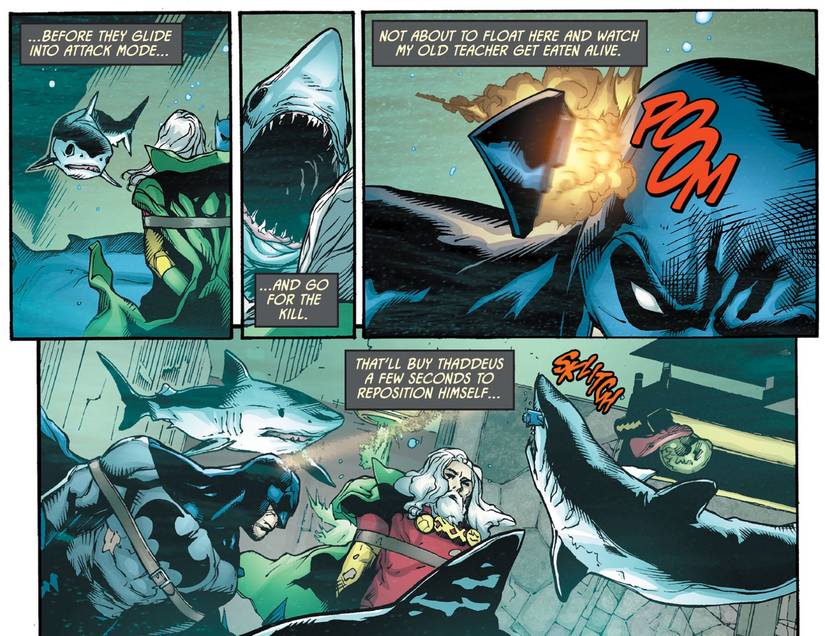 Batman Just Repelled Some Sharks - Without His Spray