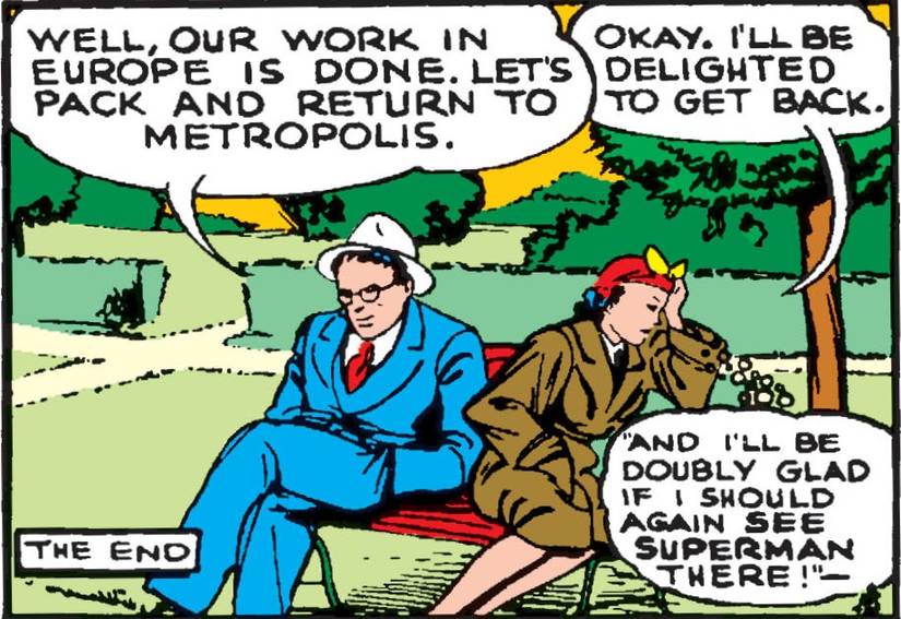 When Did Clark Kent/Superman First Wink At The Audience in the Comics?