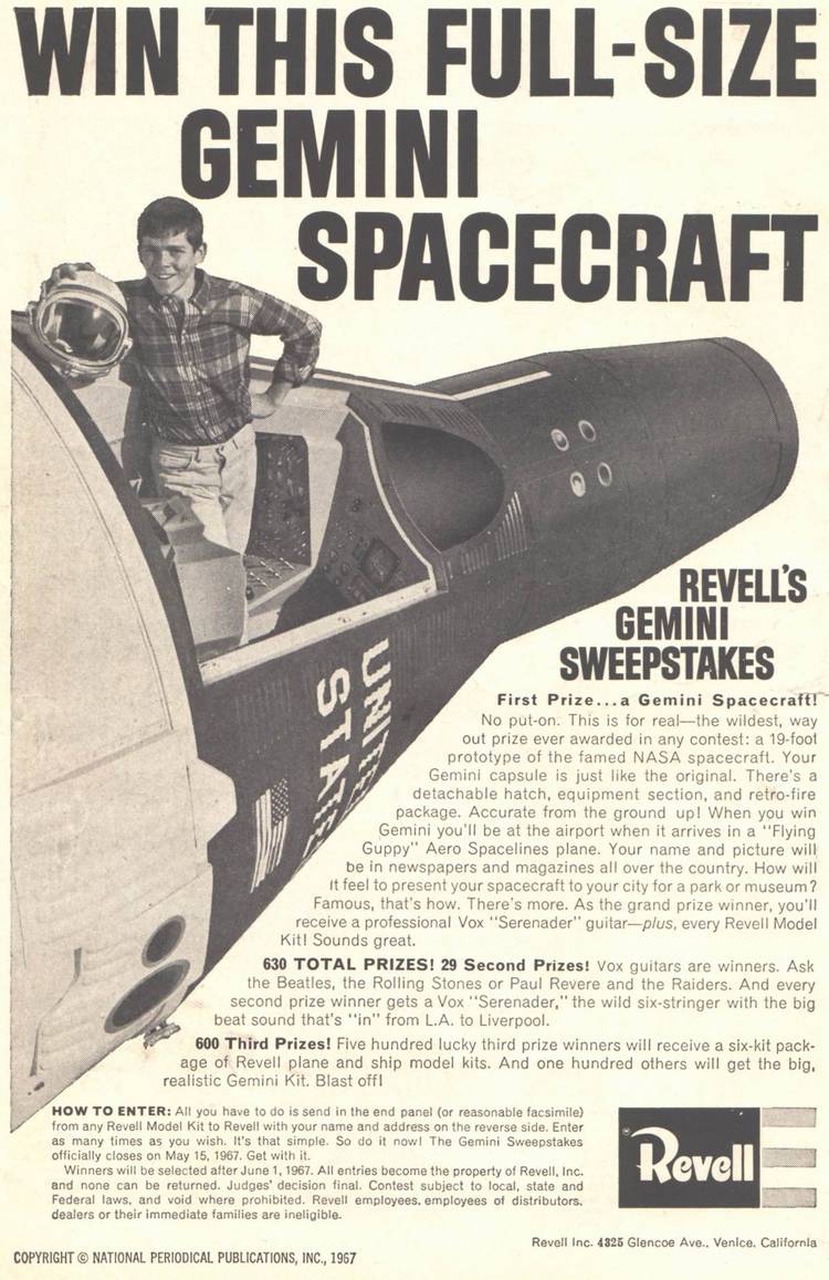 Just Who Won That Life Sized Gemini Capsule Model?