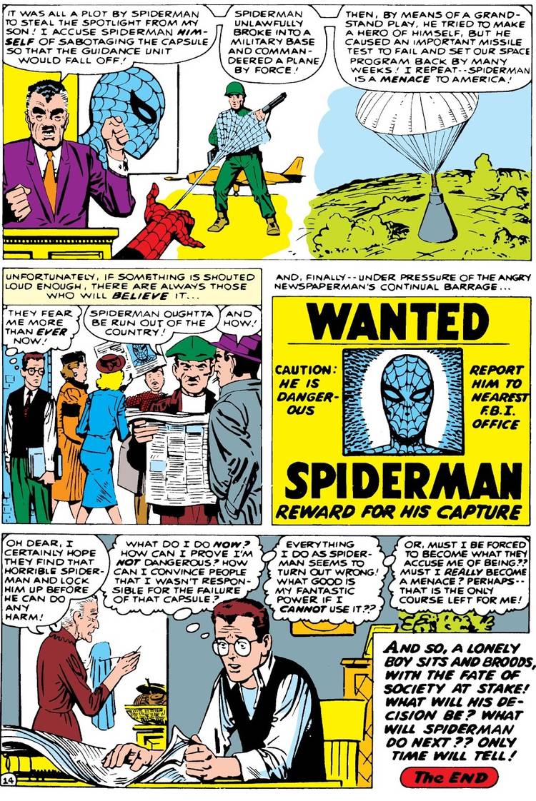 When Was Spider-Man First Wanted By The Police?