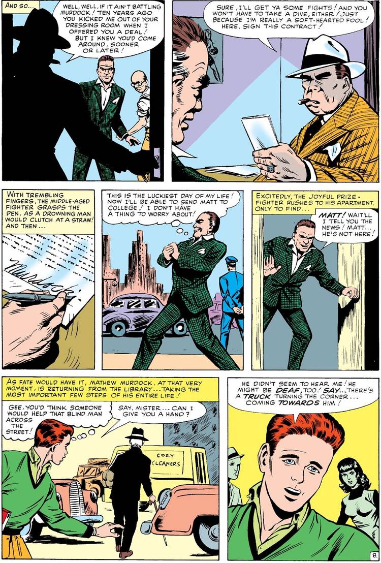 That's Really What Happened to the Old Blind Man That Matt Murdock Saved?