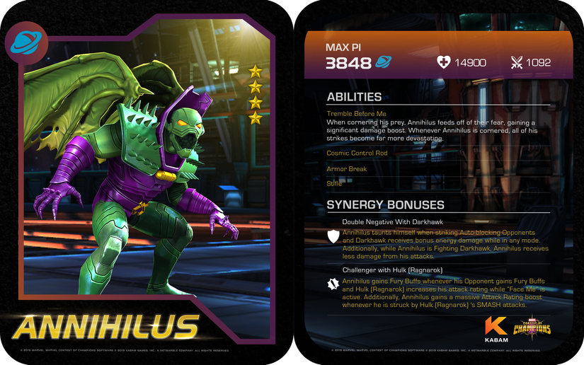 Fantastic Four's Annihilus Joins Marvel Contest of Champions