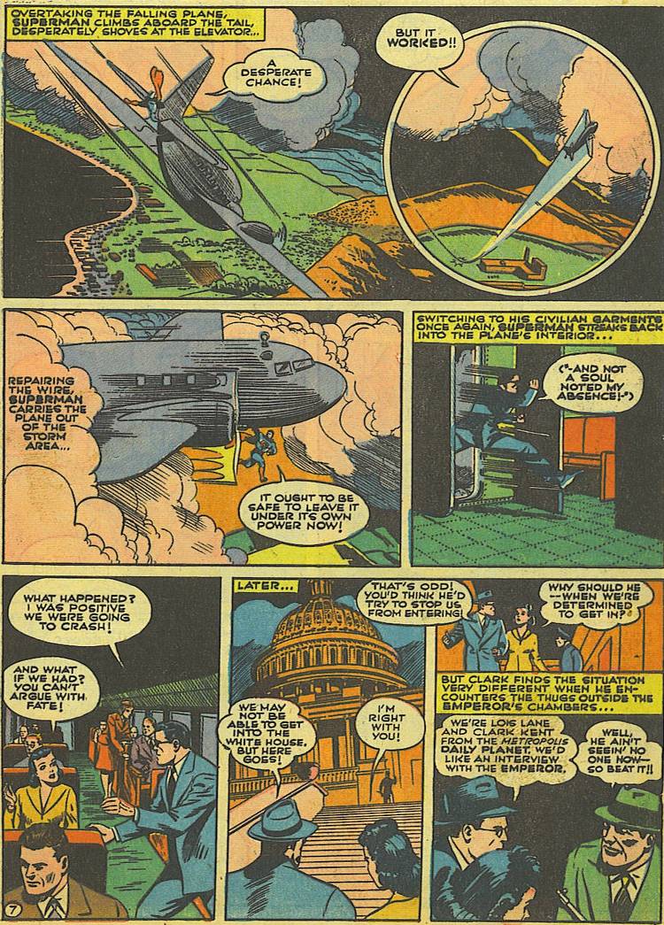 When Did Superman First Save An Airplane in the Comics?