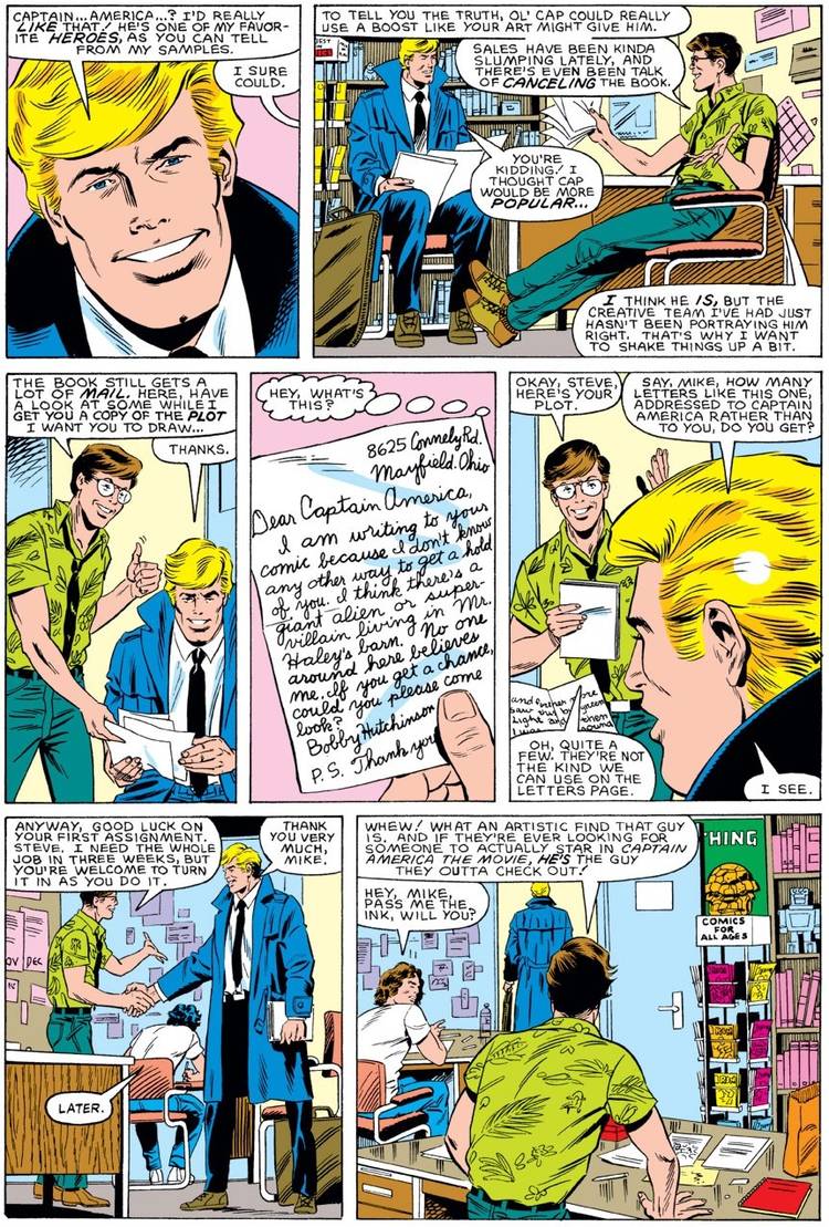 How Captain America Came to Become the Artist on the Captain America Comic