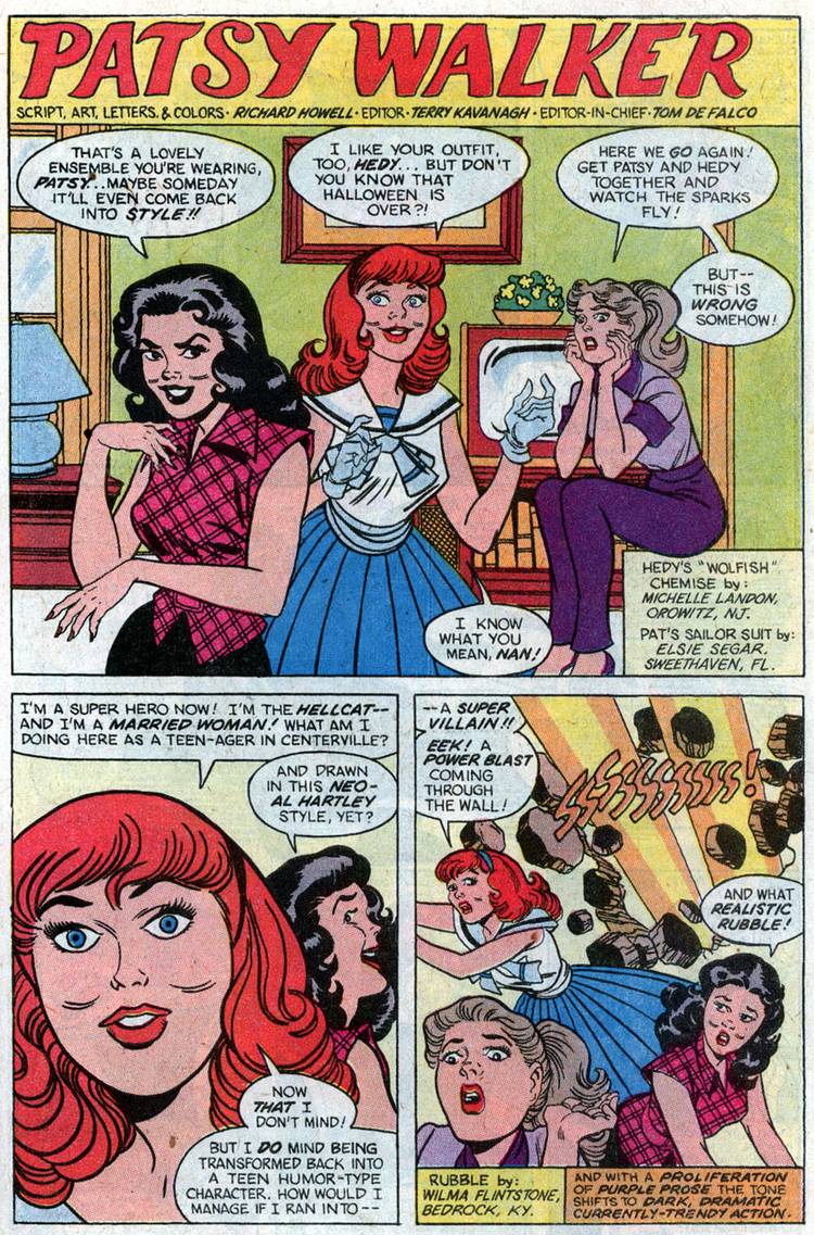 Patsy Walker Celebrates the Absurdities of Her Comic Book Life