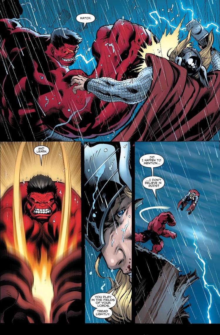 How Did Red Hulk Beat Up So Many Powerful People?