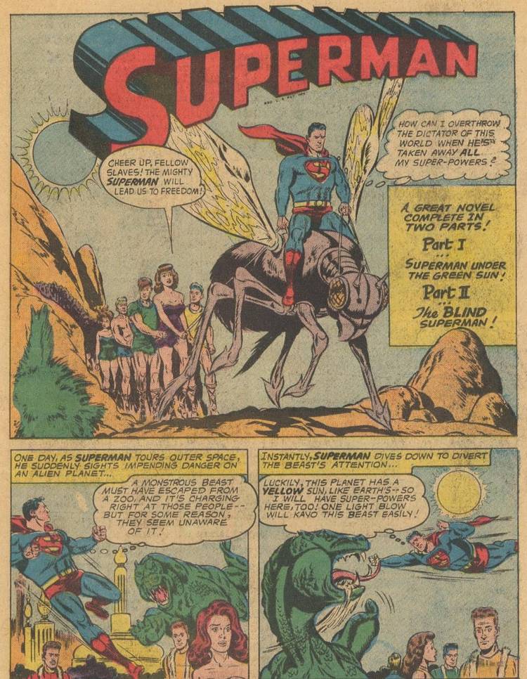 How Do Suns of Other Colors Affect Superman?