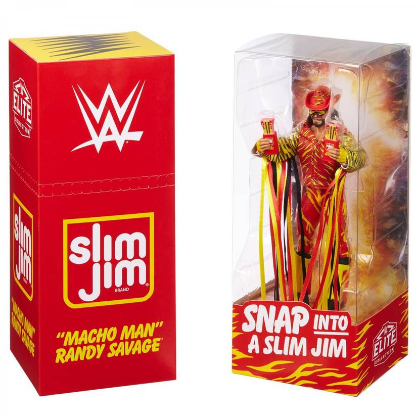 Oh, Yeah! Mattel, WWE Debut SDCC Exclusive Slim Jim Macho Man Figure