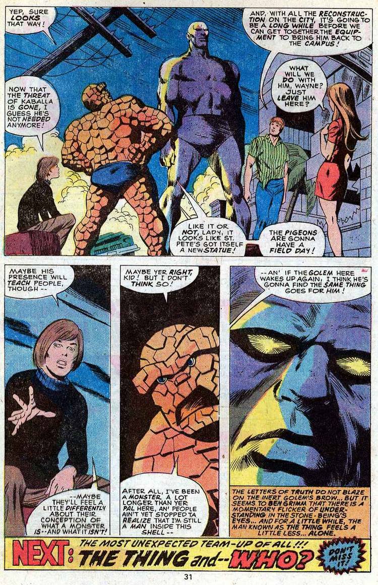 The Thing Made Sure to Give the Golem's Story a Satisfying Conclusion!