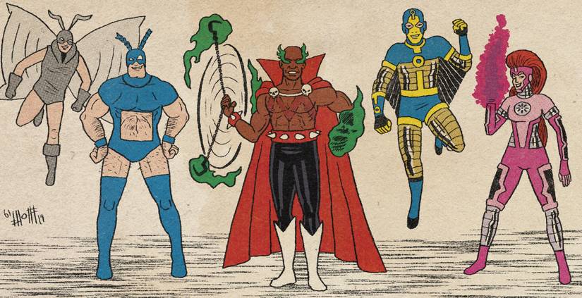 Line It Is Drawn: Comic Book Characters If They Were Designed In 1969