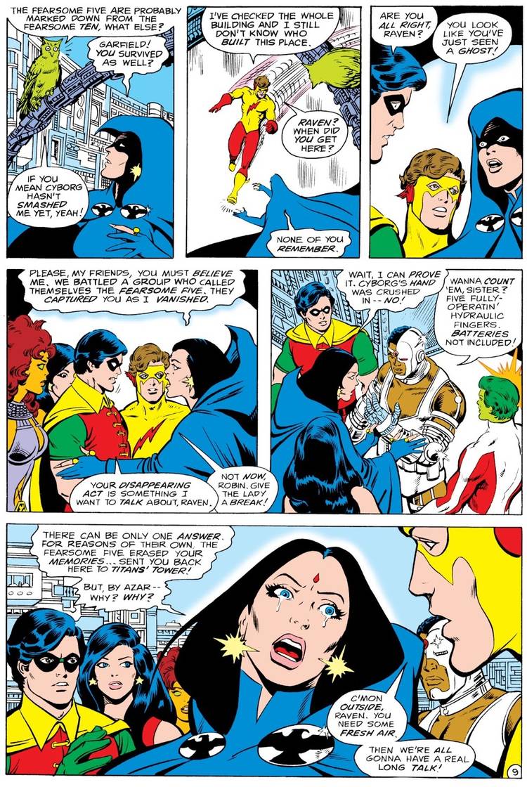 How George Perez's Changing Art Style Became a Teen Titans Plot Point