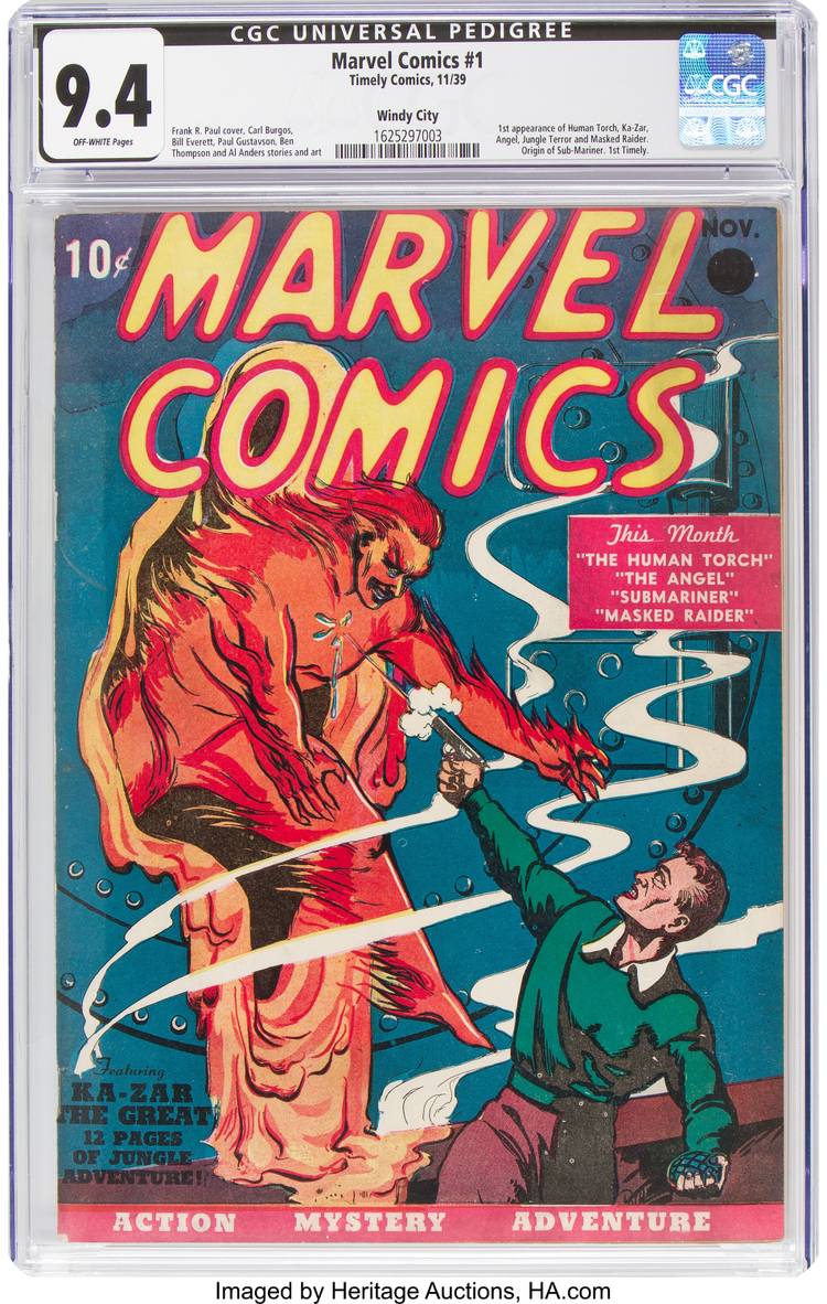 Pristine Copy of Marvel Comics #1 Sells for $1.26 Million
