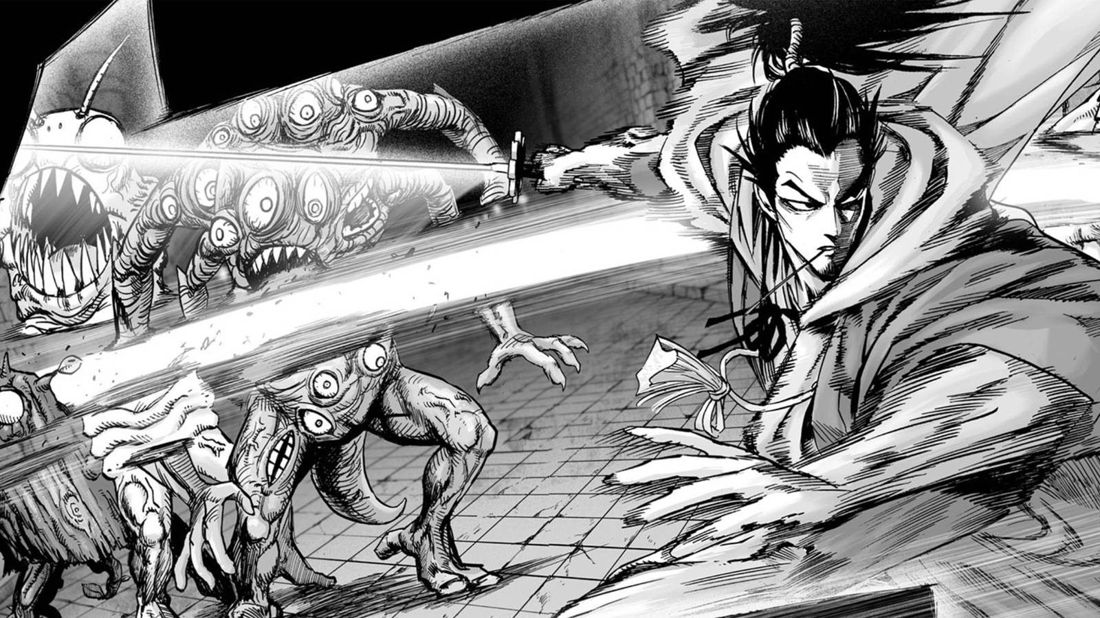 One-Punch Man: Atomic Samurai Slashes His Way To a Truly Gross Monster