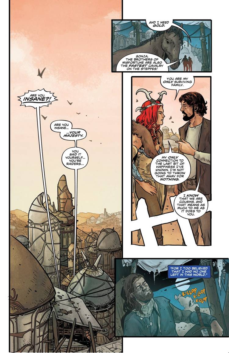 Our Red Sonja At War, As Only Mark Russell Could Tell It