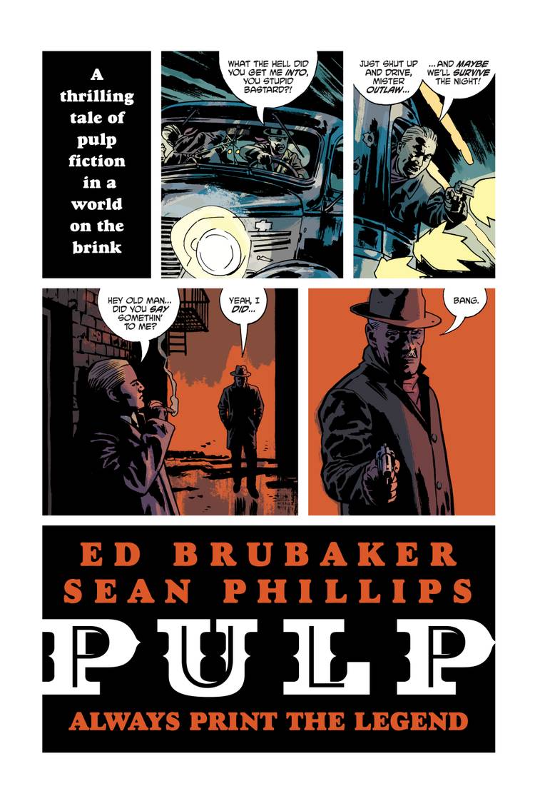 Brubaker & Phillips' Pulp OGN Gets a Trailer in Comic Book Form