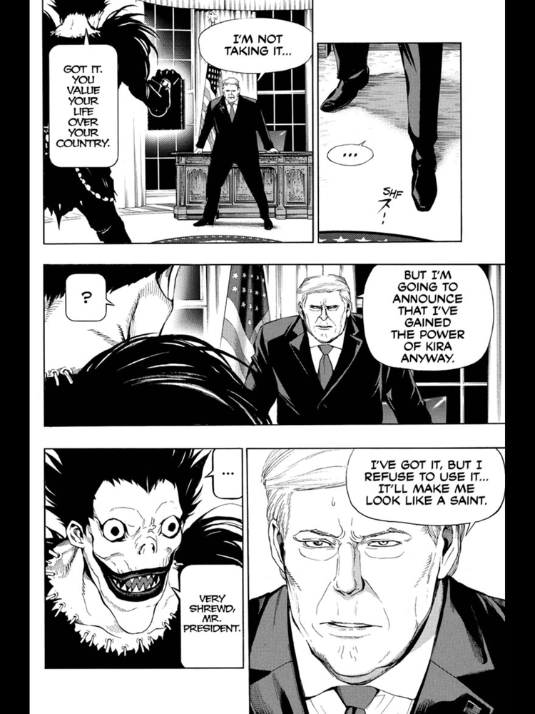What Death Note's Manga One-Shot Says About Donald Trump