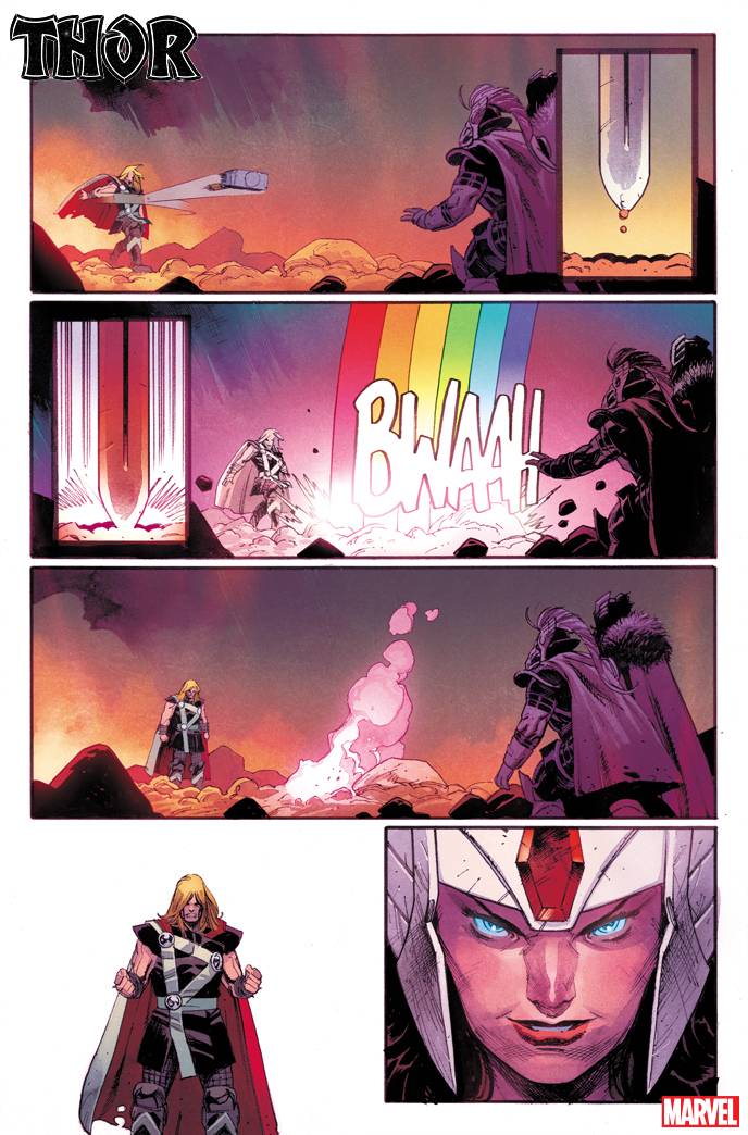 Thor #4 First Look Pits the Herald of Galactus Against Lady Sif
